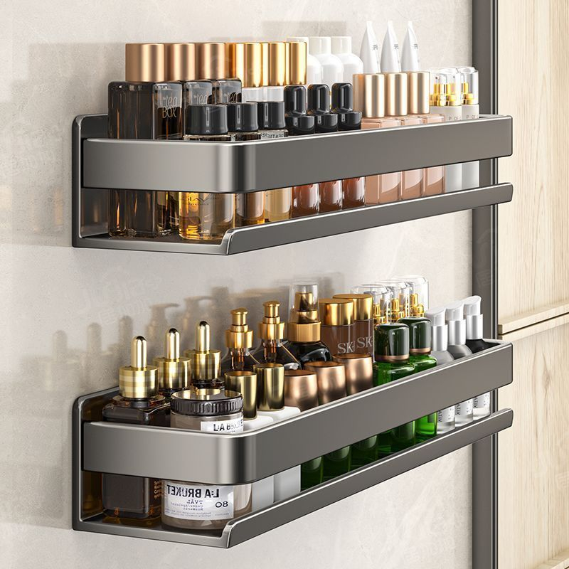 Floating Bathroom Rack Toiletries Holder Wall-mounted Removable ...