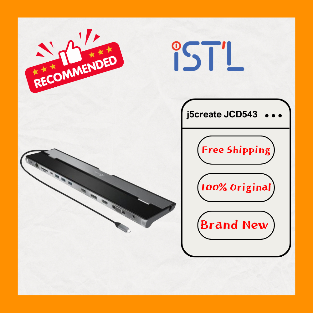 j5create JCD543 USB-C™ Triple Display Docking Station | Shopee Philippines