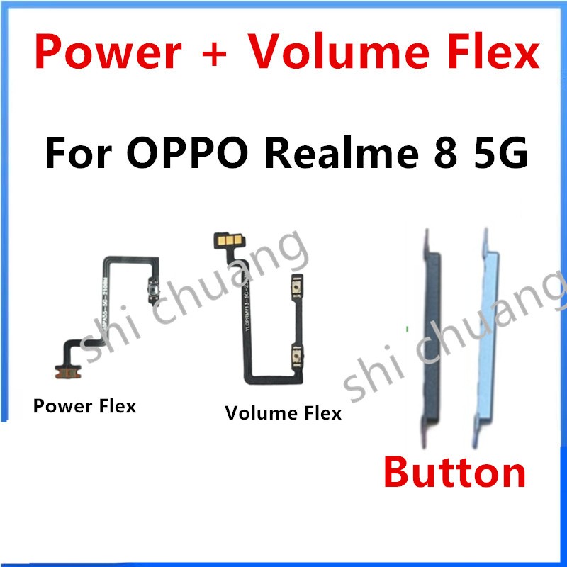 Power On Off Volume Switch Button For OPPO Realme 8 5G Side Key Flex ...