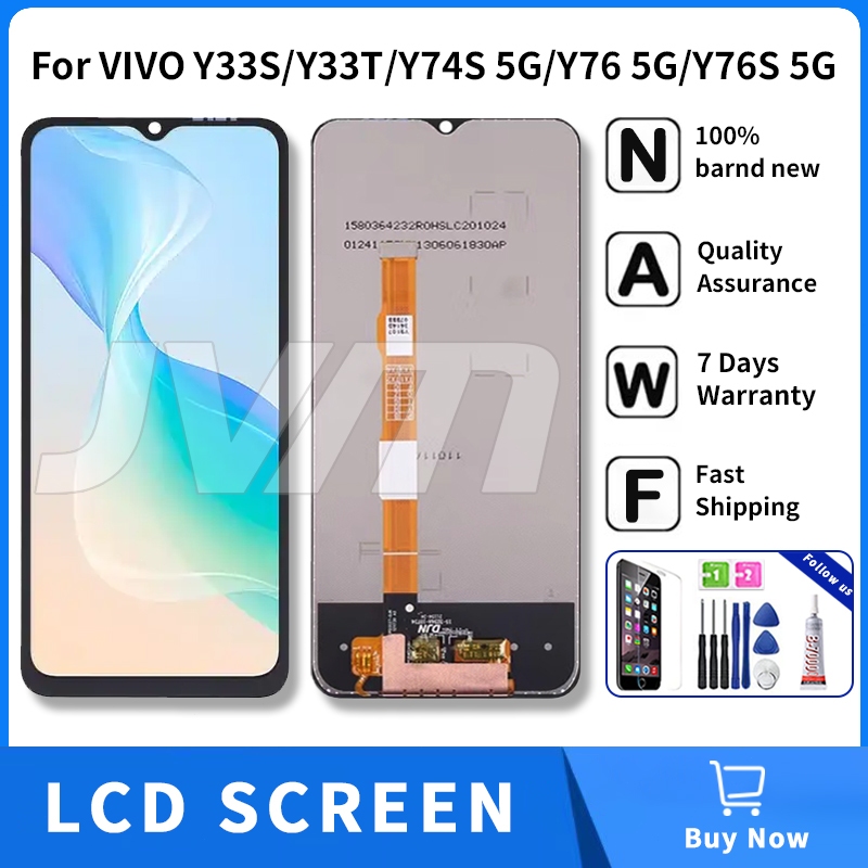 For Vivo Y33S Y33T Y74S 5G Y76 5G Y76S 5G LCD Touch Screen Replacement Ultra Clear LCD Display ...