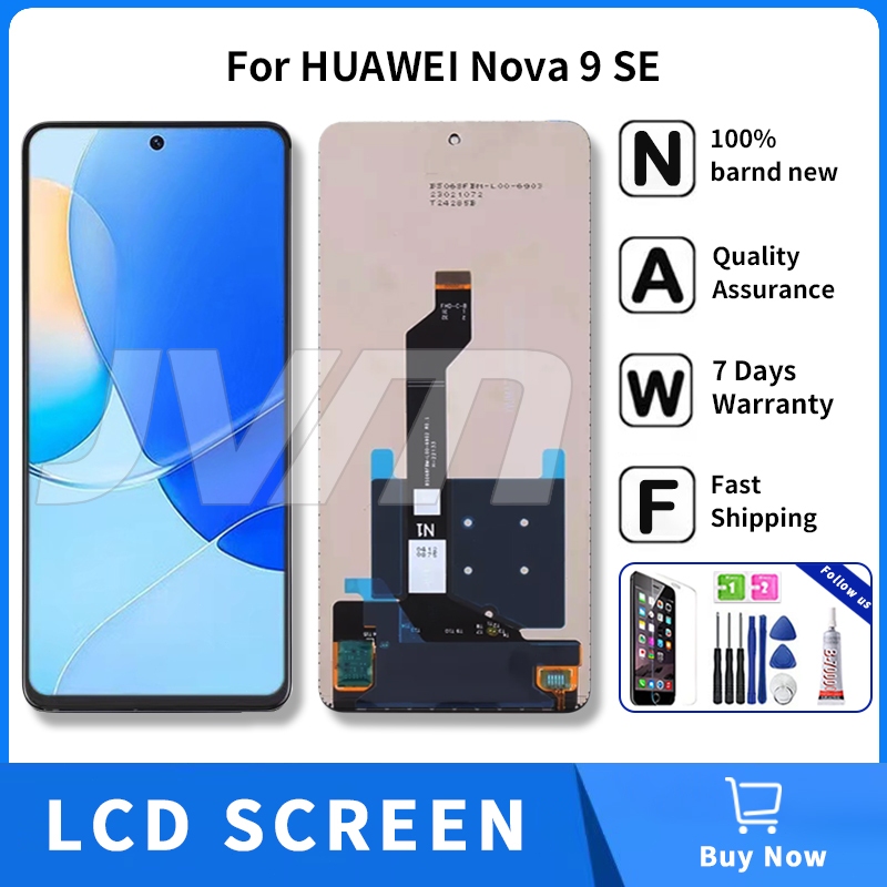 For HUAWEI Nova 9 SE JLN-LX1 JLN-LX3 LCD Touch Screen Replacement Ultra Clear LCD Display ...