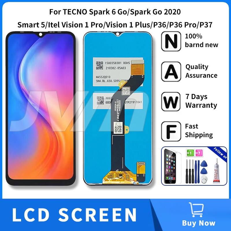 For Tecno Spark 6 Go / Spark Go 2020 / Smart 5 / Smart 5 Pro / Vision 1 ...