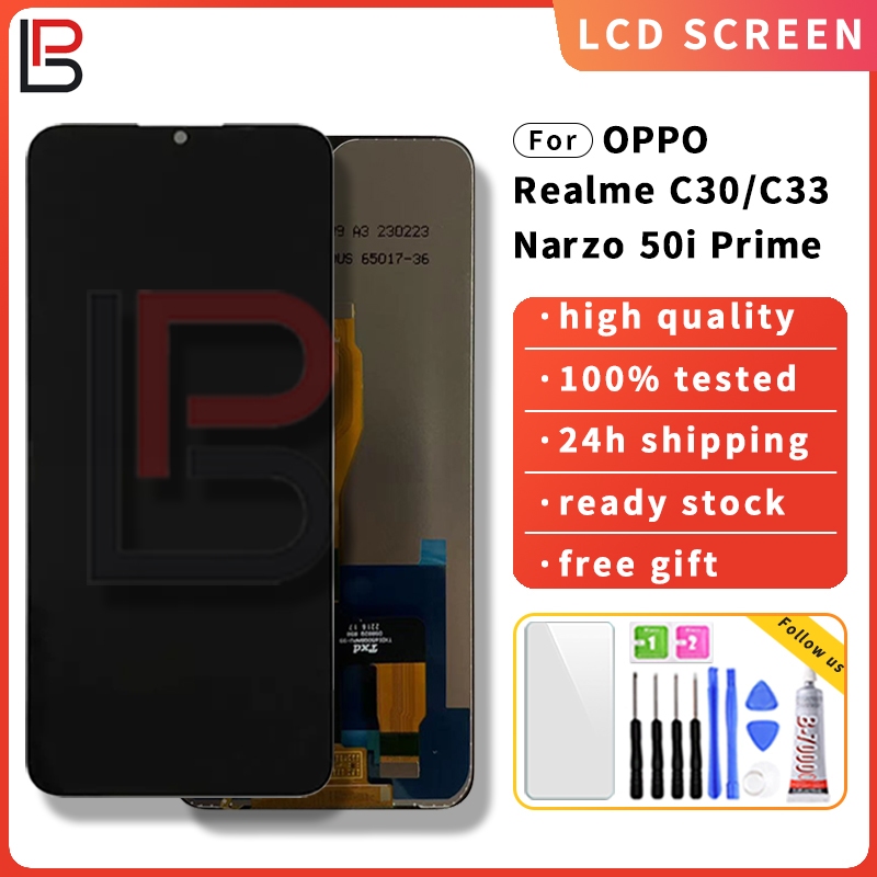 For Oppo Realme C30 C30S C31 C33 Narzo 50i Prime RMX3501 Lcd Touch ...