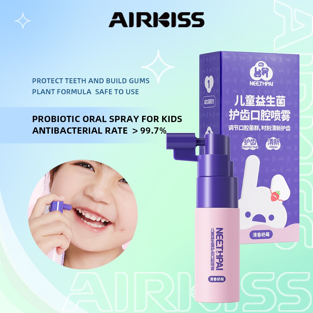 AIRKISS Kids Oral Spray Anti Cavity Probiotic Fluoride-free for Kid ...