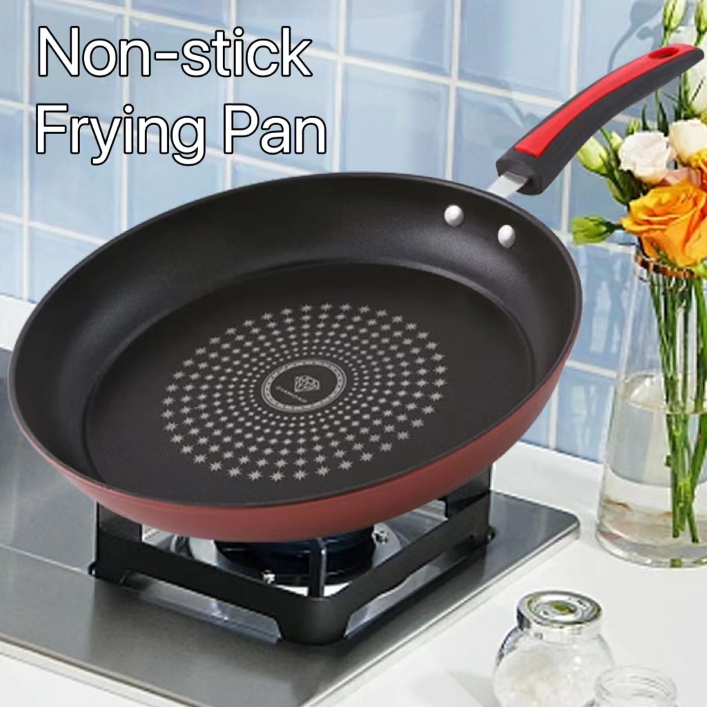 Non-stick Frying Pan Kitchen Diamond Frying Pan for Gas Stove induction ...