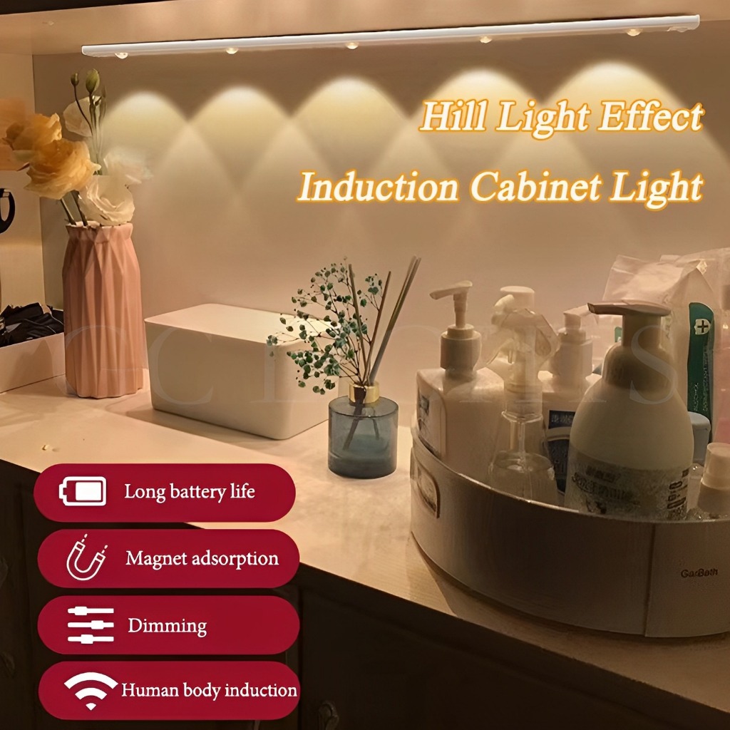GC Lights Motion Sensor Smart Led Light 3 Color Dimmable Cat Eye Light For Cabinet Multi Purpose ...