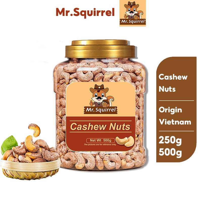 Mr Squirrel Premium Roasted Cashew Nuts 250g/500g Daily Healthy Nuts ...