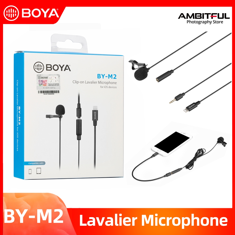BOYA M2 Boya Lavalier Microphone 1Phone Dedicated Radio Microphone Live ...