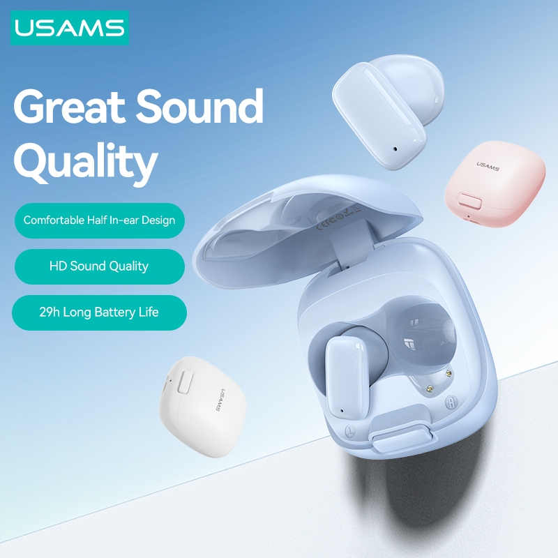USAMS ID25 TWS Bluetooth 5.3 Earphones True Wireless Headset High ...