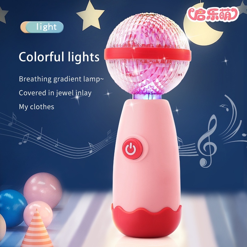 [Qilemeng] Microphone Toy Mini Mic Toy Baby Music Toys Wireless Karaoke ...