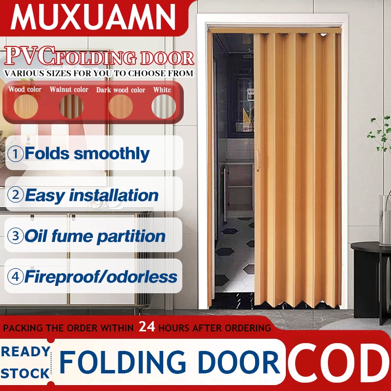 PVC Sliding Door kitchen & bathroom Folding Door | Shopee Philippines