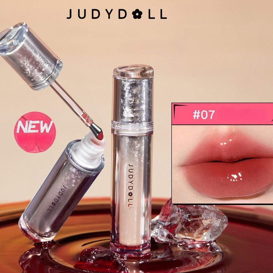 Hot-Selling Judydoll JudydoLL Mirror Water Light Lip Ice-Exposed Iron ...