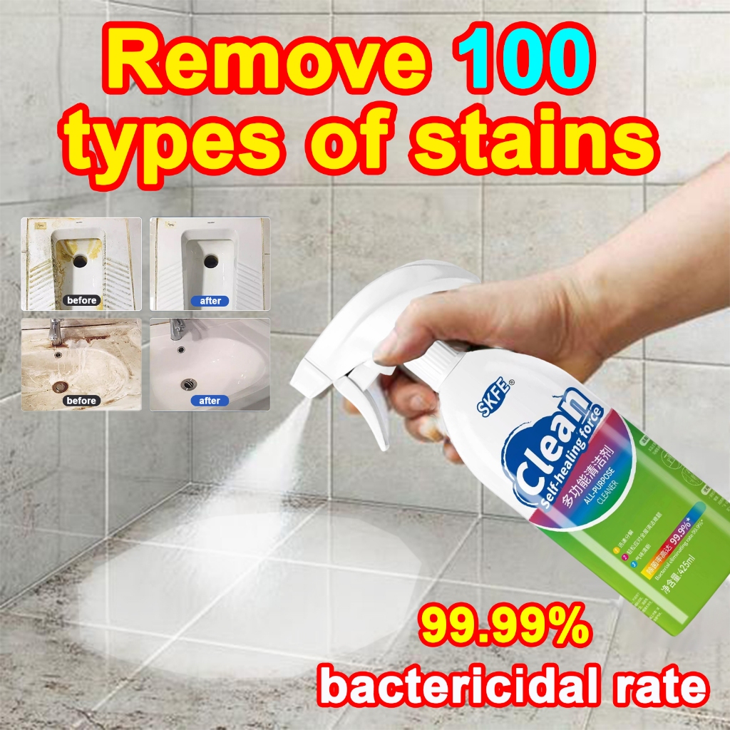 Cleanliness in one spray KAMI Bathroom cleaner tile stain removal ...