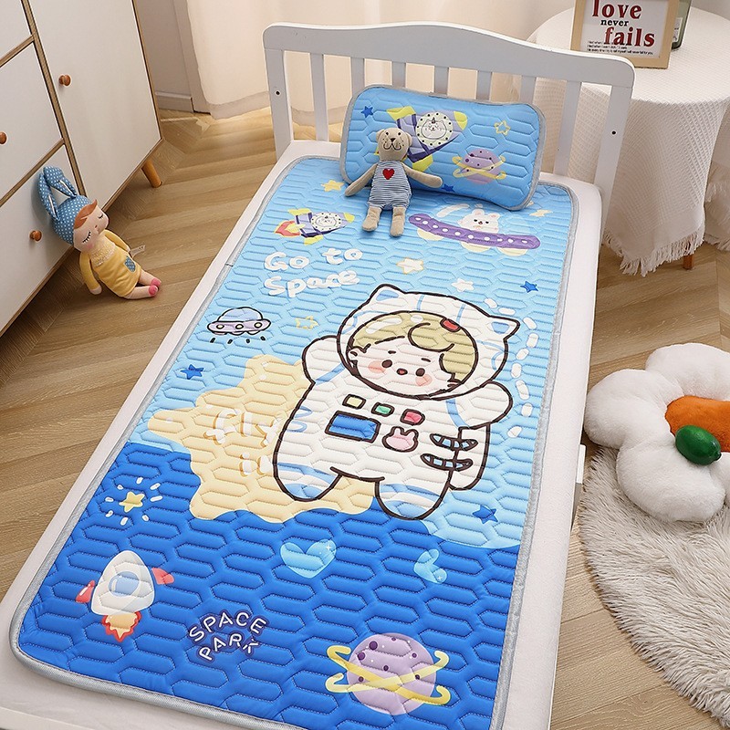 New Style Children's Latex Soft Mat Two-Piece Set Baby Ice Silk ...