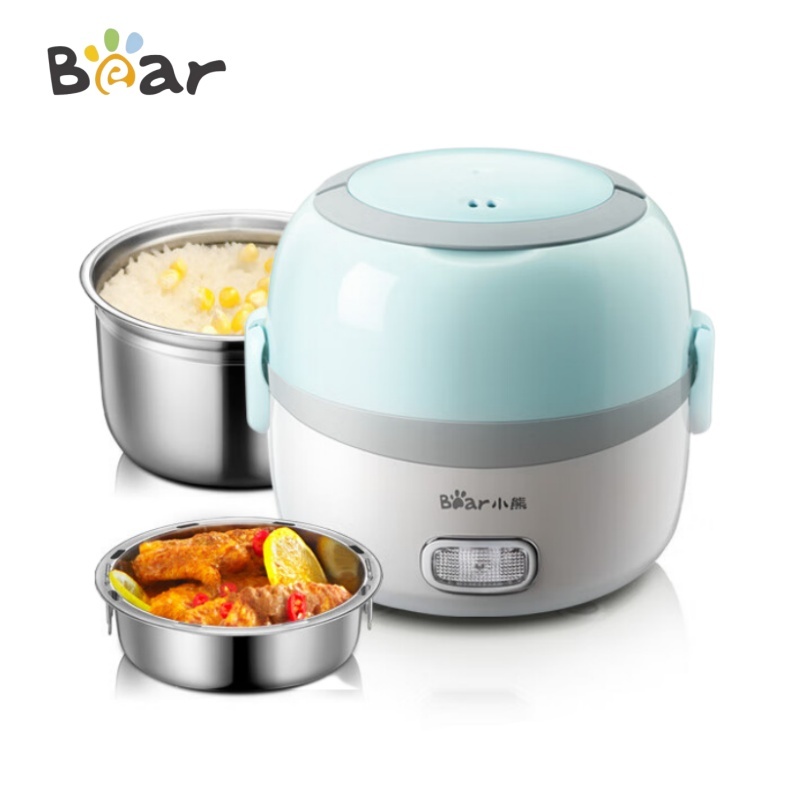 Bear 1.35L Electric Lunch Box Heater Bento Food Container Portable Rice ...
