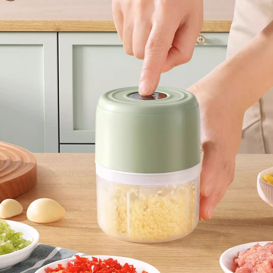 NEZA Electric Garlic Chopper Mini Portable Veggie Chopper 100ML/250ML Garlic Grinder Masher ...