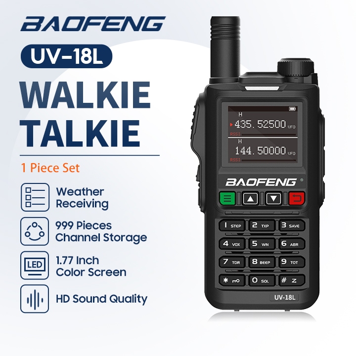 BaoFeng UV-18L Type-C Walkie Talkie Long Range Transceiver Ham 999ch ...