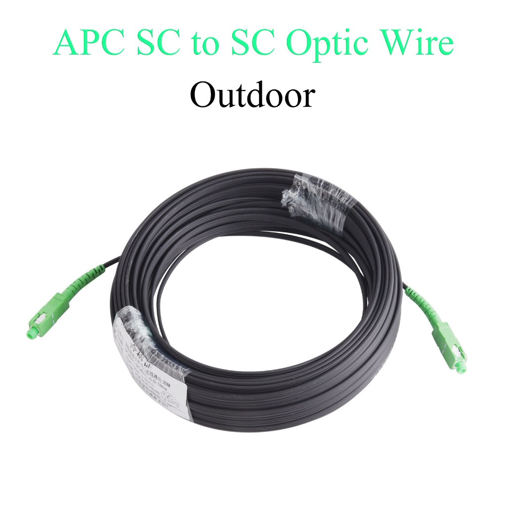 Fiber Optic Extension Wire APC SC to APC SC Single-mode Single-core ...