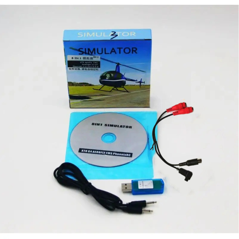 8in1 USB Flight Simulator Cable RC airplane computer exercise Dongle ...