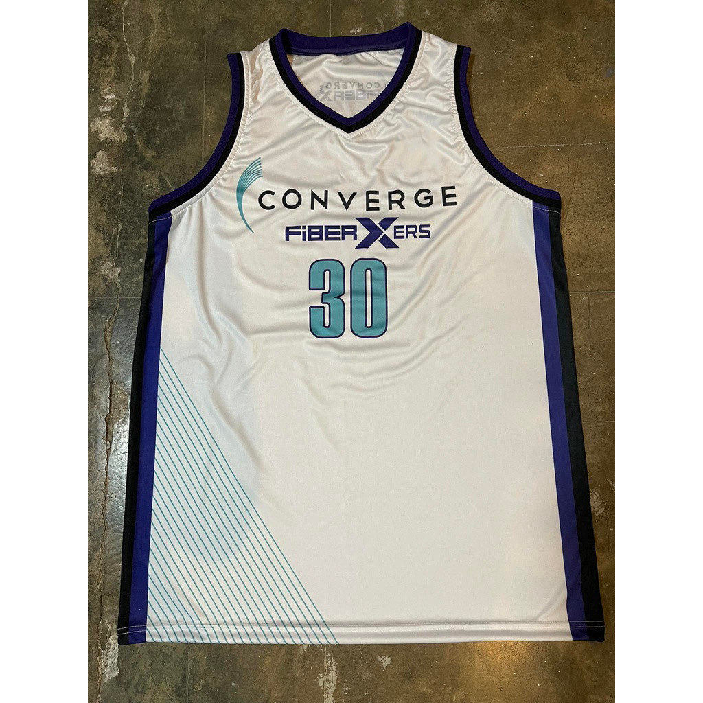Converge FiberXers White-Purple Jersey TENG #21 | PBA JERSEY | FULL ...
