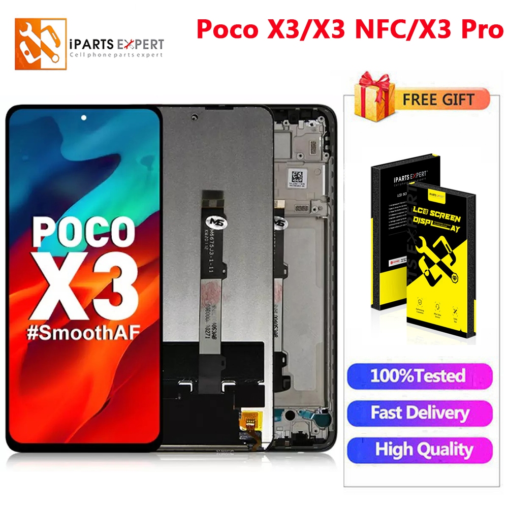 IPARTSEXPERT Original LCD for Xiaomi Poco X3 NFC LCD Touch Screen ...
