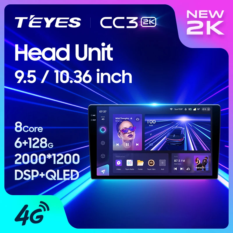 TEYES CC3 2K For universal Car Radio Multimedia Video Player Navigation ...