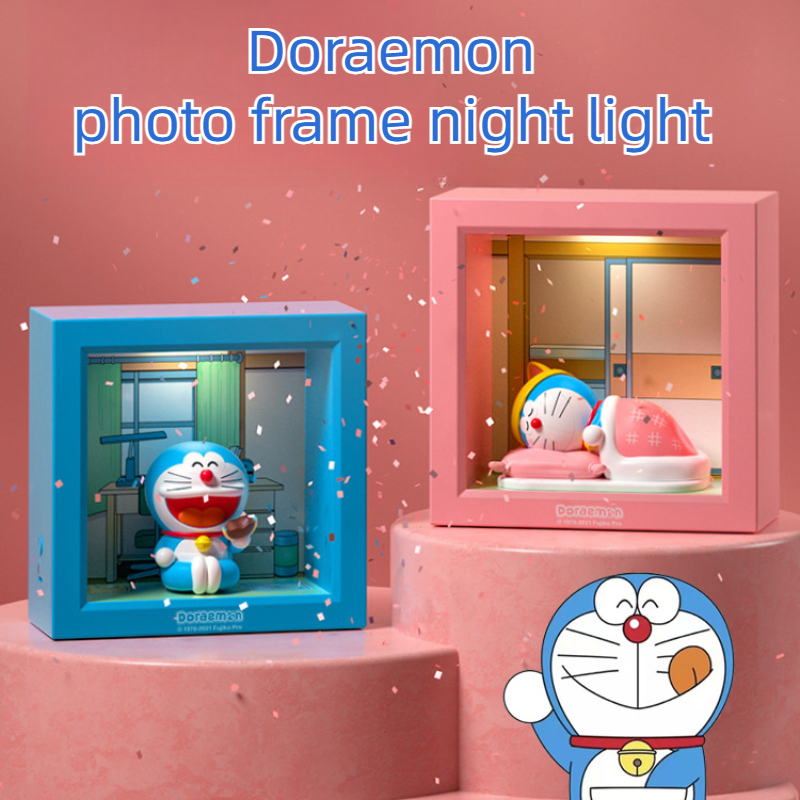 Doraemon Ornaments Portable Bedside Lamp Cute Soft Eye Protection ...