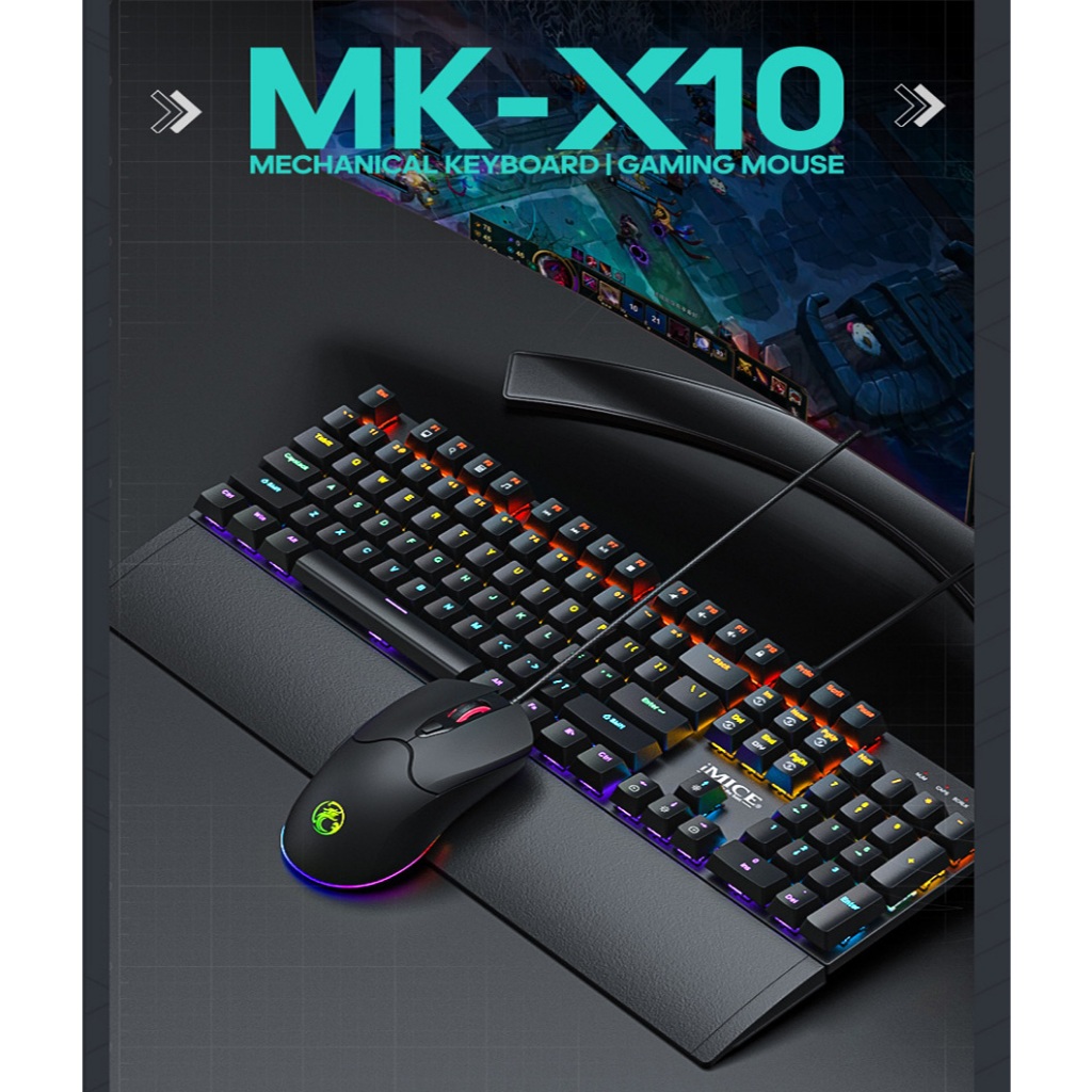 Gudakai MK-X10 Mechanical Keyboard Red Axis Full Key No Rush 28 Types ...