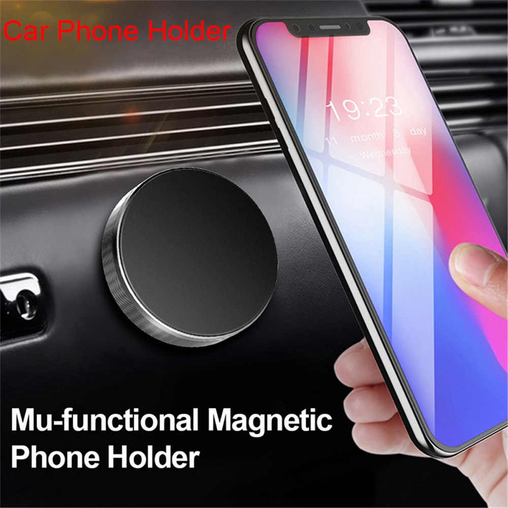 Magnetic Car Phone Holder Metal Mini Round Magnetic Phone Holder ...