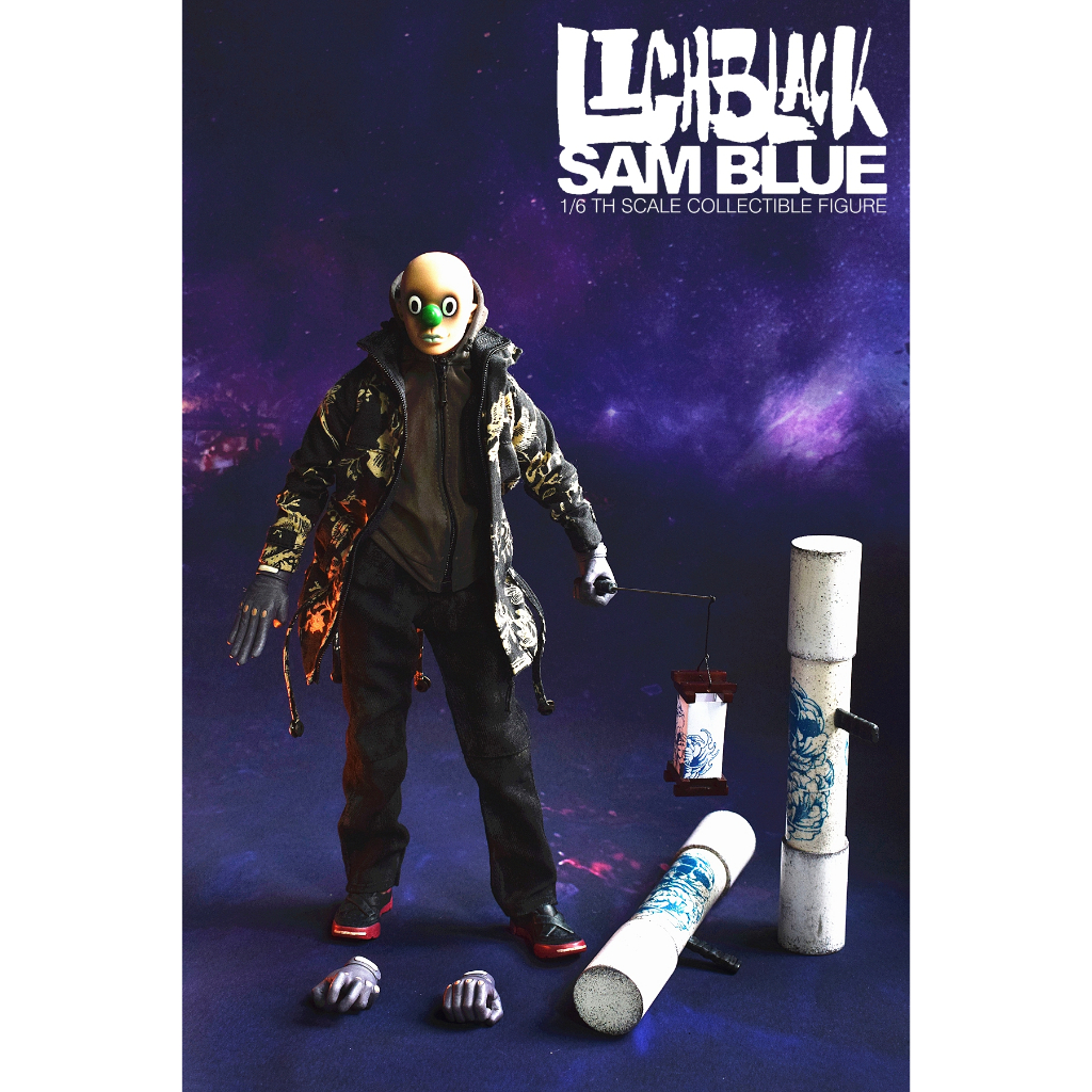 LIGH BLACK SAM BLUE 1/6 Black Seal Green Nose Action Figure | Shopee ...