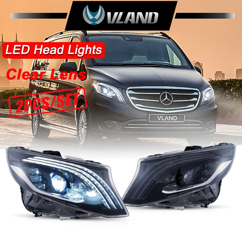Pair For 2016-2023 Mercedes Benz Metris/Vito W447 Original Halogen ...