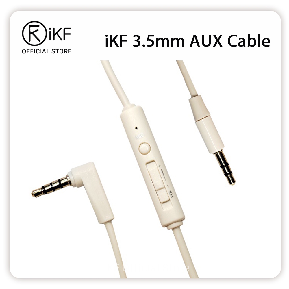 iKF Aux Audio Cable, 3.5mm Dual Head Plug-In Mobile Phone Computer ...