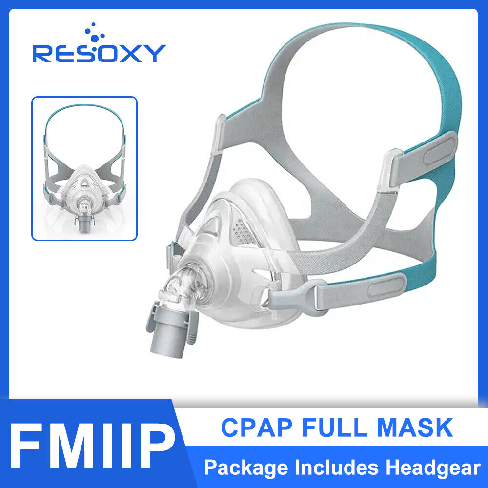 Resoxy CPAP Mask High Quality Full Mask with Headgear Cushion Sleeping ...