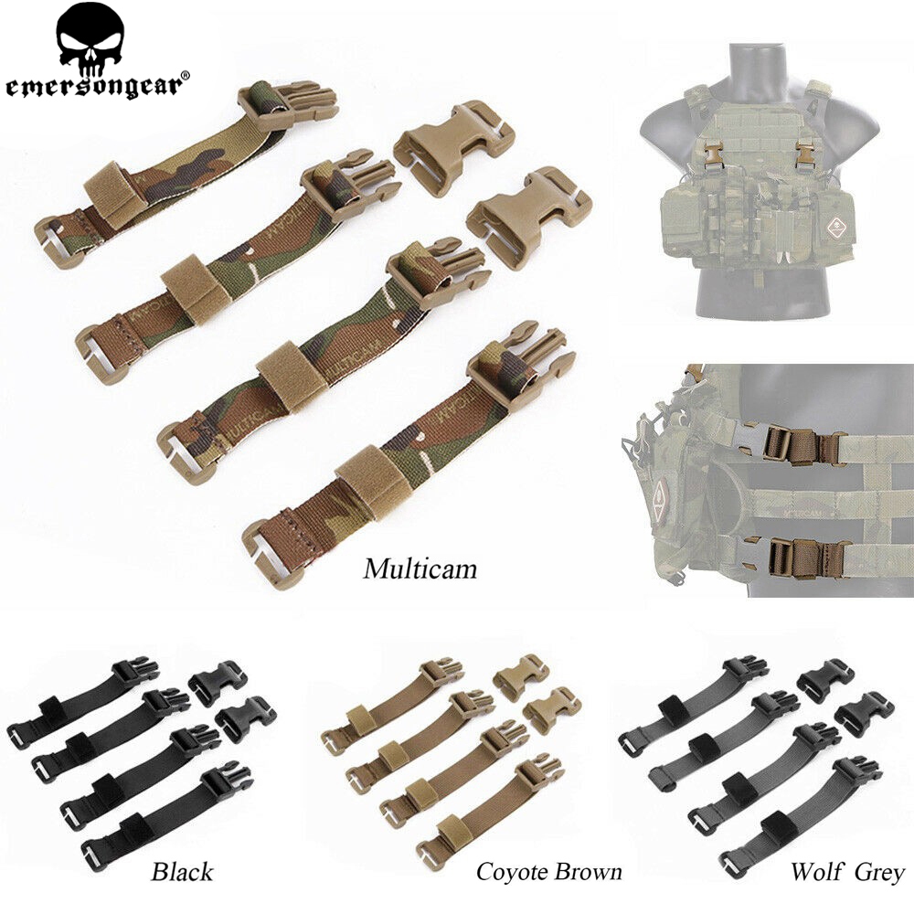 Emersongear Tactical Chest Rig / Vest Adapter Kit Set MOLLE Strap w/ 1 ...