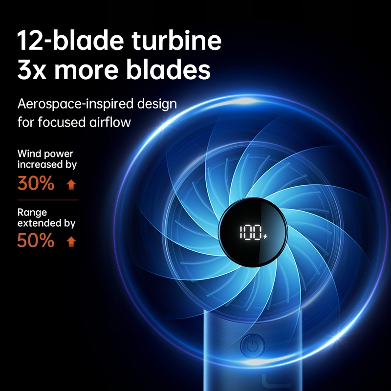 JISULIFE Handheld Fan Life4 Rechargeable Long Battery Life Portable ...