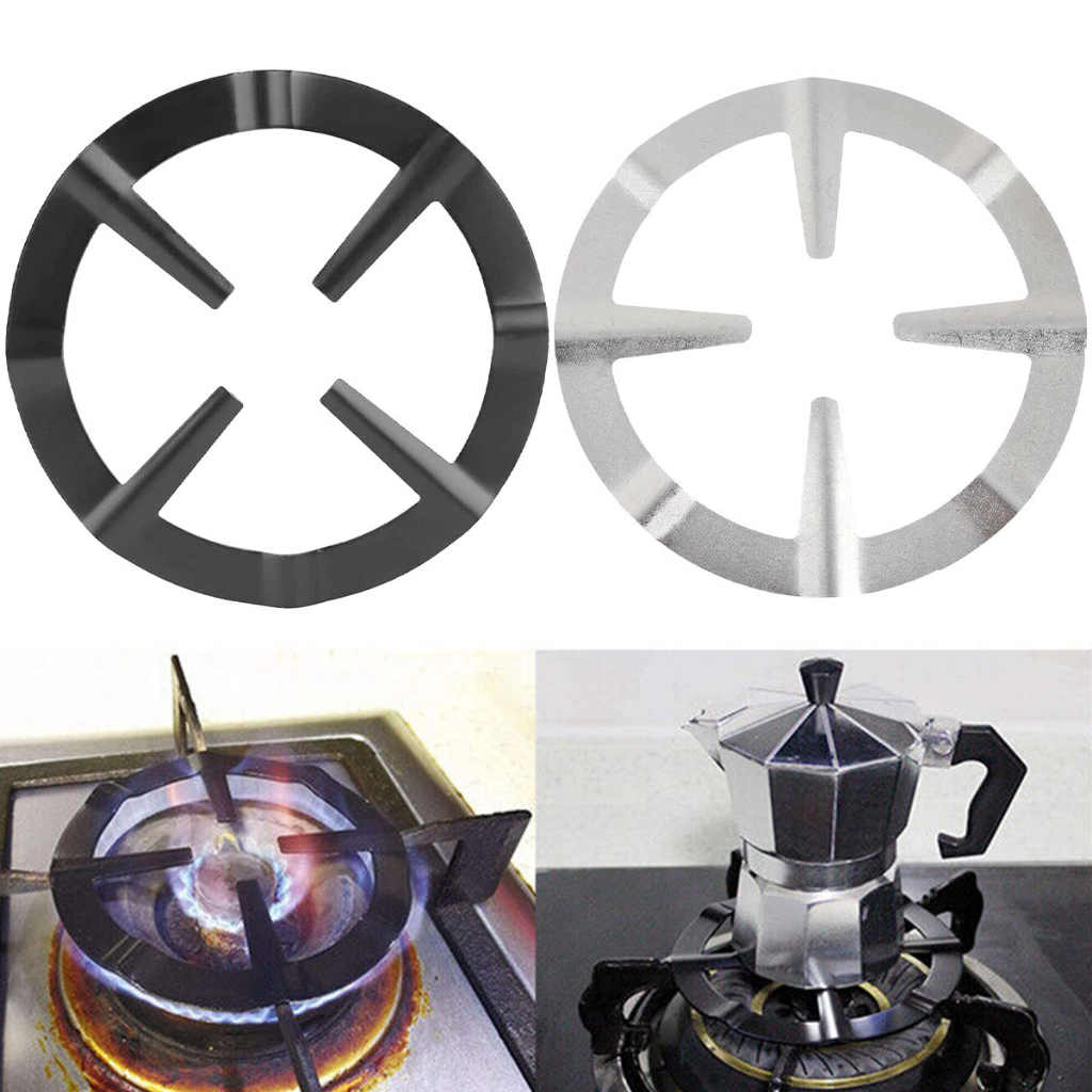 Iron Gas Stove Cooker Plate Coffee Moka Pot Stand Kitchen Stovetop Ring ...