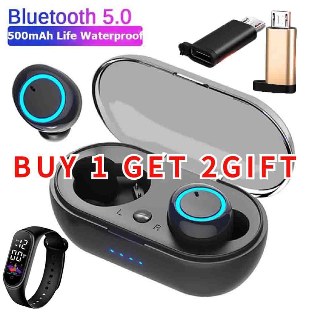 Promotion Now（Free Watch+Free Adapter)TWS Wireless Bluetooth Earphone ...