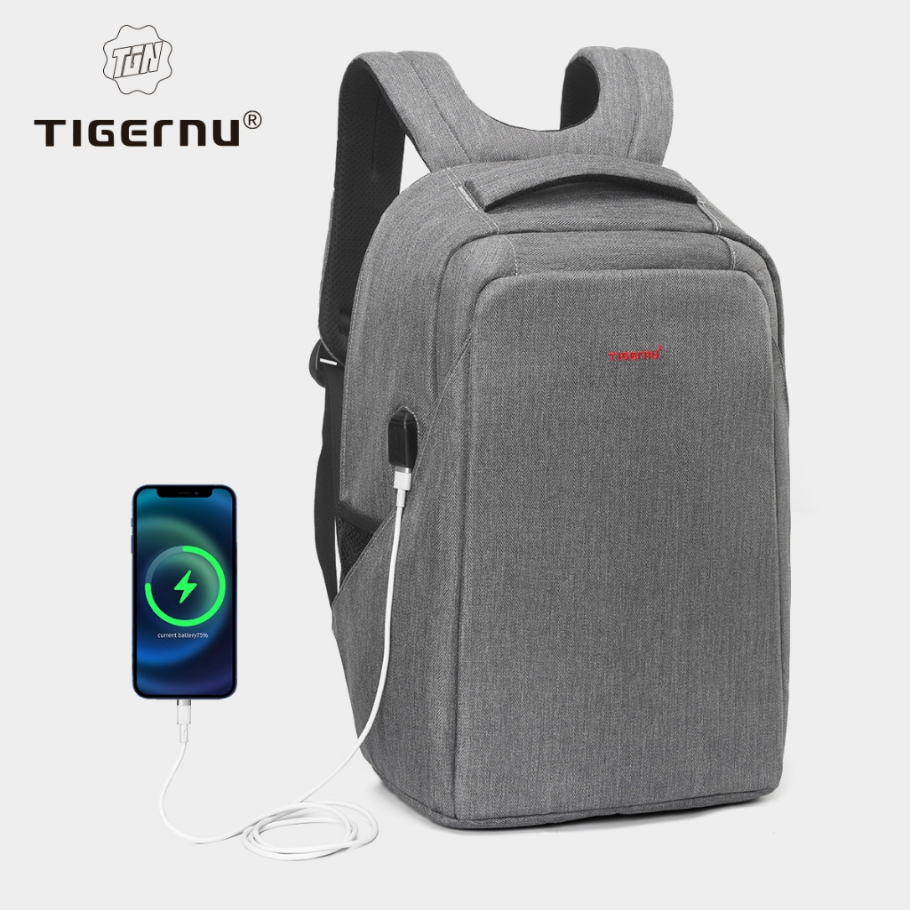 Tigernu 3237 Men Anti Theft Backpack USB Port Computer Backpacks For ...