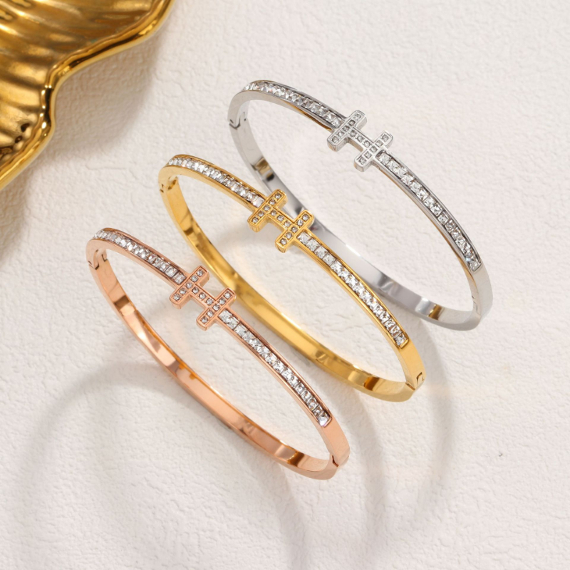 H H-shaped Buckle Bracelet H Diamond Bangle | Shopee Philippines