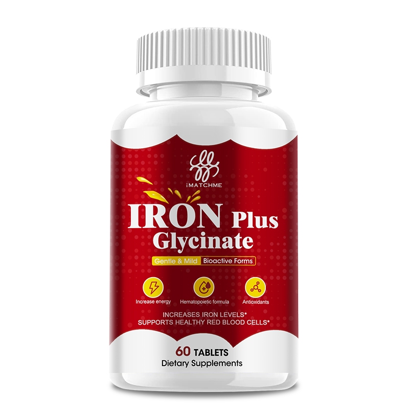iMATCHME IRON Plus Glycinate Tablets Dietary Supplement for Red Blood ...