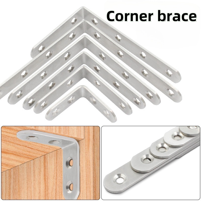 L-shape stainless steel right-angle-connecter/connection strap/corner ...