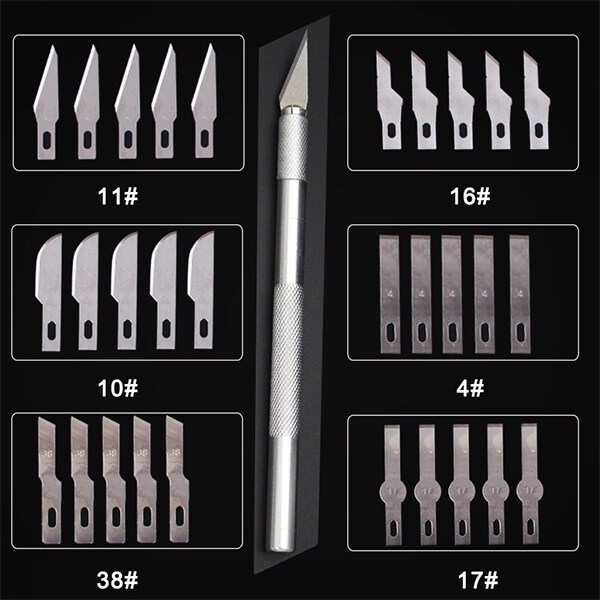 KUAIQU Sculpture Engrave 30 Blade Carve Knife Extra Backup Graver ...