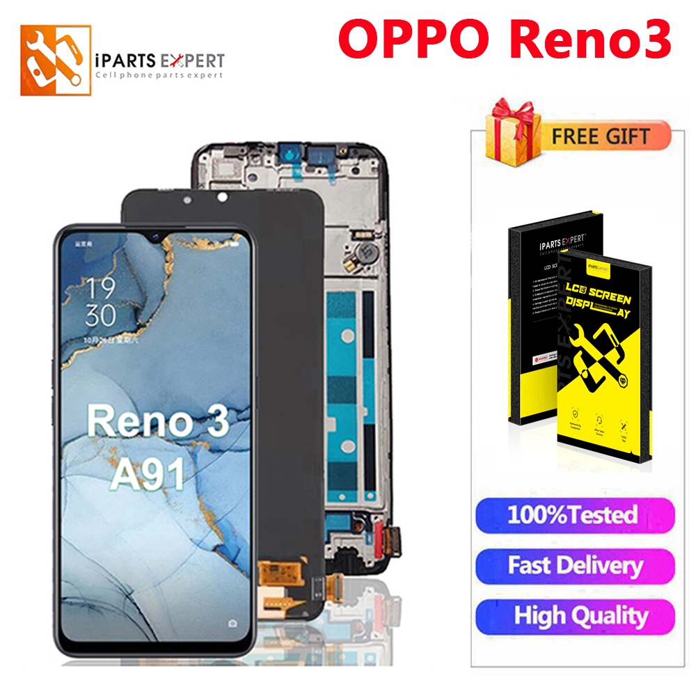 IPARTSEXPERT Original LCD AMOLED For Oppo Reno3 Reno 3 A91 LCD CPH2043 ...