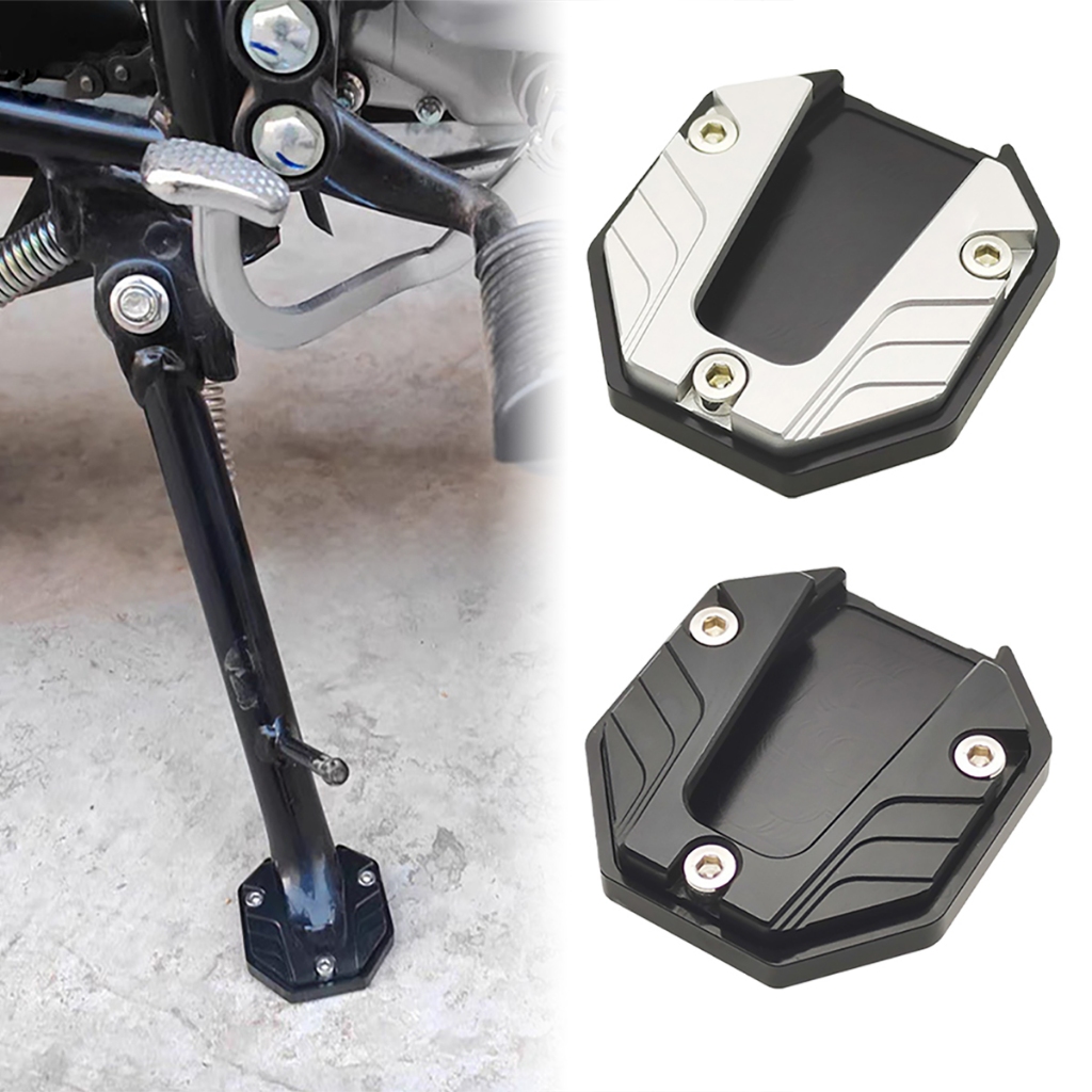 Motorcycle Alloy Side Stand Foot Brace Protective Cover Accessories ...
