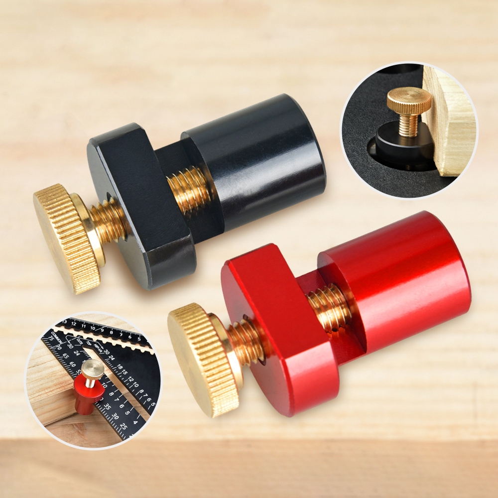 2pcs 19/20mm Workbench Peg Brake Dogs Workshop Table Limit Block Tools ...