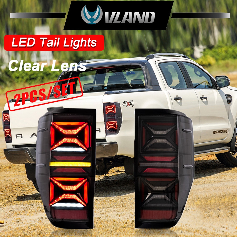 VLAND LED Tail Lights Projector For 12-18 Ford Ranger 1th Gen T6 P375 ...