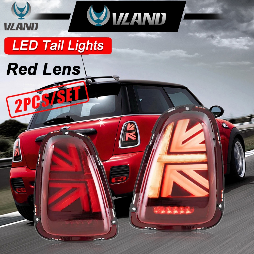 VLAND Tail Lights For 07-13 Mini Cooper R56 R57 R58 R59 LED Bar Rear ...