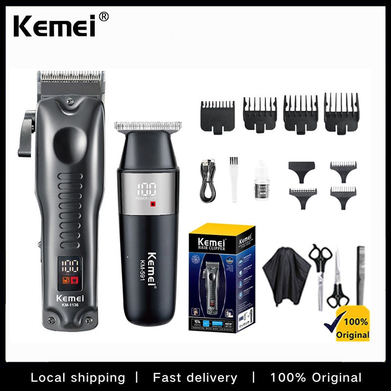 Kemei Hair Clipper Electric Mini Hair Cutting Machine Portable ...