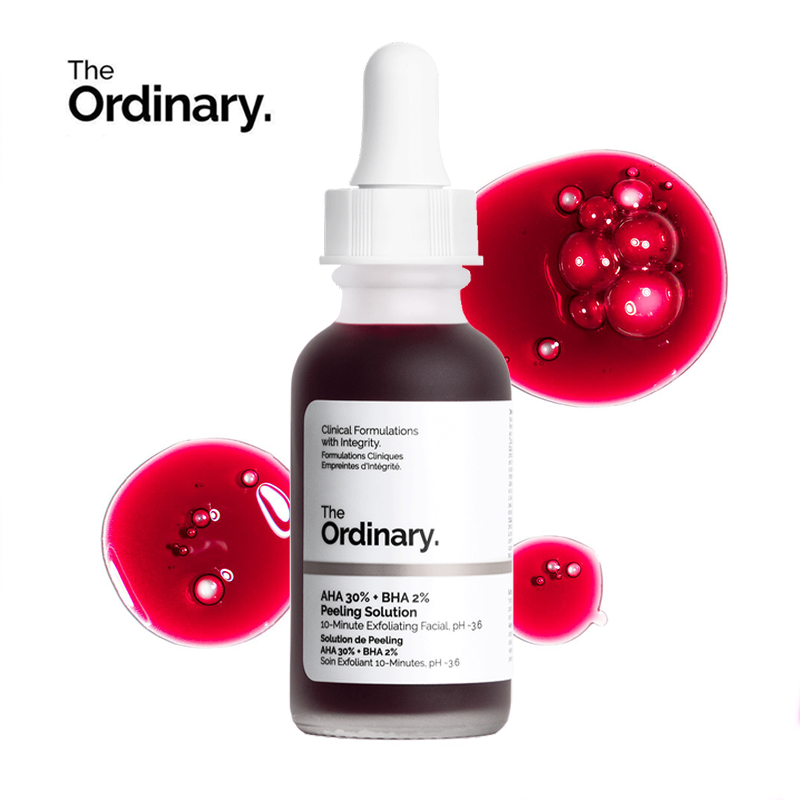 The Ordinary AHA 30% + BHA 2% Peeling Solution 30ml Facial Exfoliating ...