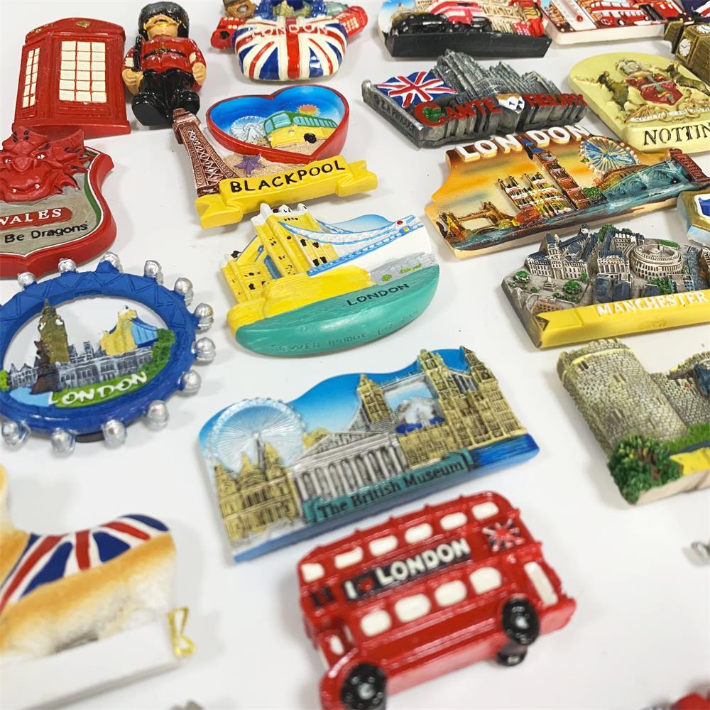 3d resin Magnetic refrigerator sticker United Kingdom London Tourism ...